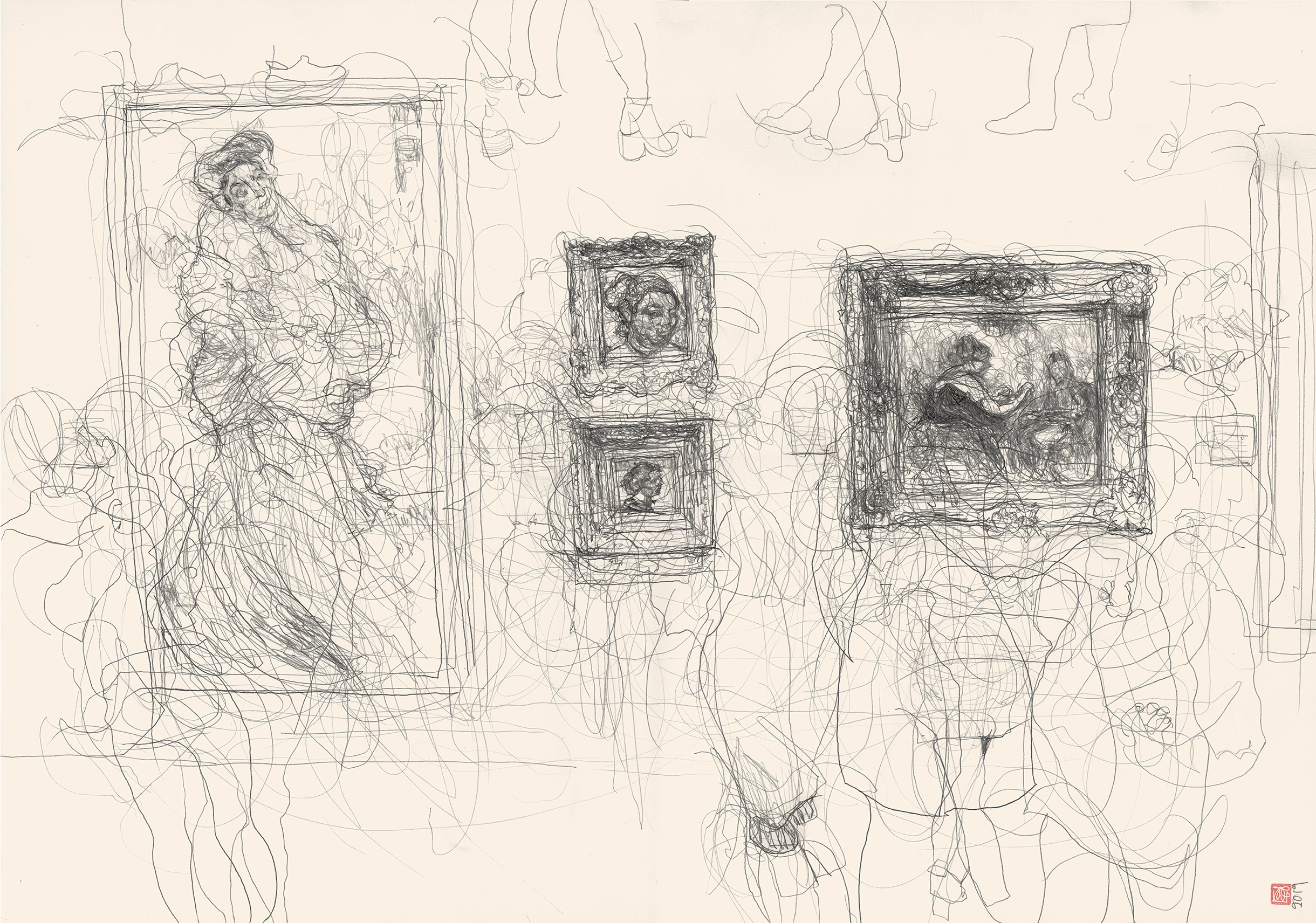 All Drawings - The Artist in the Gallery Hall